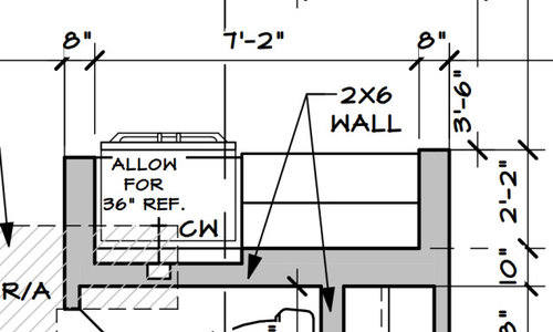 help- how to place a counter depth refrigerator?