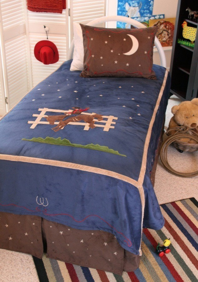 Cowboy Bedding Set, Twin - Scandinavian - Curtains - by Carstens | Houzz