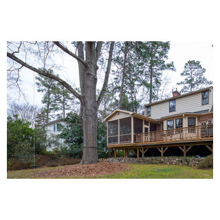 Screened porch treehouse - Transitional - Porch - Raleigh - by Studio ...