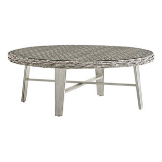 Turtle Beach Round Coffee Table - Tropical - Outdoor Coffee Tables - by ...
