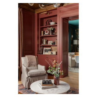 Moody Parlor in Deep Clay Color Palette Warm Cozy Sophisticated ...