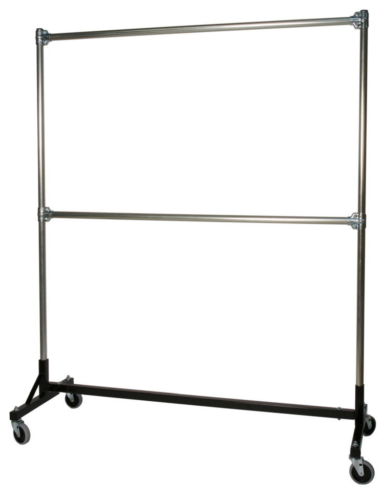 H-Rack - Heavy Duty Double Rail w/ 72" Uprights Black - Modern ...