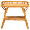 Jodie Natural Rattan 2-Tier Console Table - Tropical - Console Tables ...