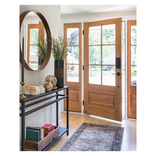 Light-Filled modern organic entry doors - Transitional - Entry ...