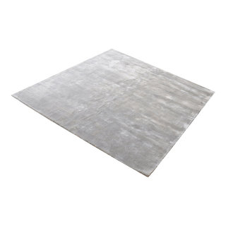 Dimond Auram Handwoven Viscose Rug, Silver, 6" Square - Contemporary ...