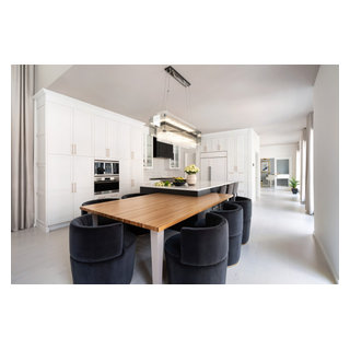 Two-Tone Contemporary Kitchen - Transitional - Kitchen - Philadelphia ...