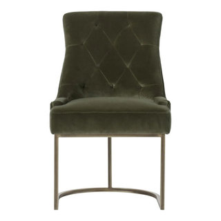 Sonder Living Rupert Dining Chair | Aged Green - Contemporary - Dining ...