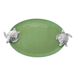 Sea Turtle Handled Serving Tray - Beach Style - Serving Trays - by ...