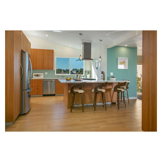 Chelsea Anigre - Midcentury - Kitchen - San Diego - by ReFind Kitchens ...