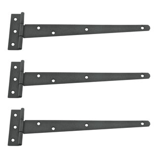T Strap Door Hinge RSF Black Iron Light Duty Hinge 11" Pack of 3 ...