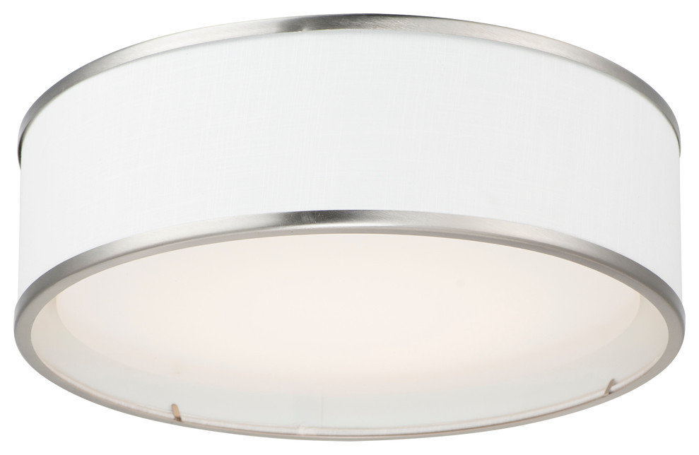 Prime 16"W LED Flushmount - Transitional - Flush-mount Ceiling Lighting ...