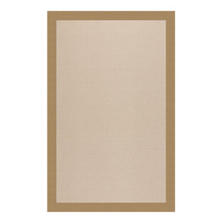 Zoe-Beach Sisal Machine Tufted Rectangle Rug, Light Gold, 3'x5' - Beach ...