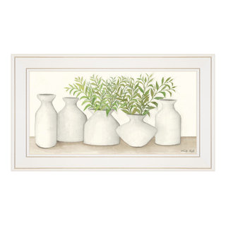 Simplicity in White II White Framed Print Wall Art - Contemporary ...