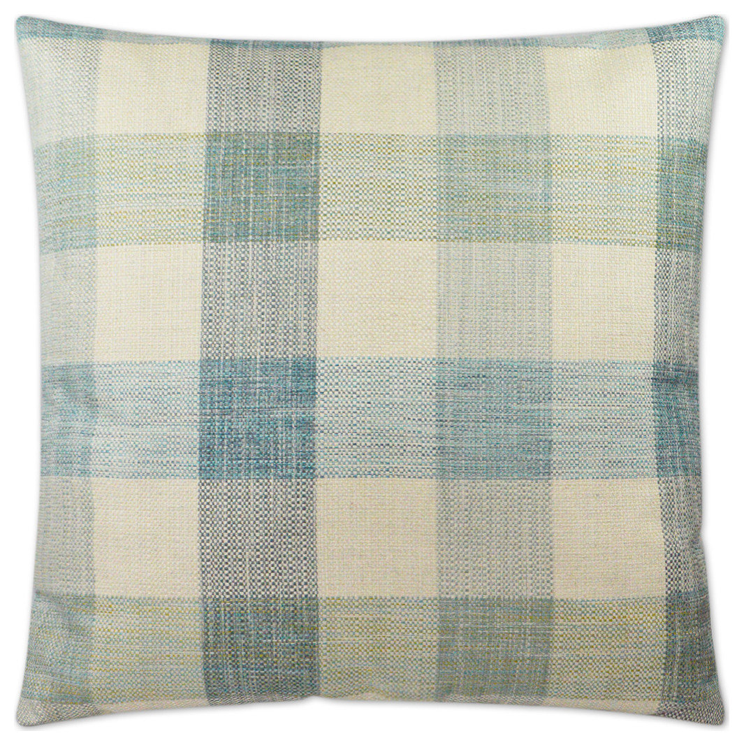 Plantation Pillow - Aqua, 24" x 24" - Farmhouse - Decorative Pillows ...