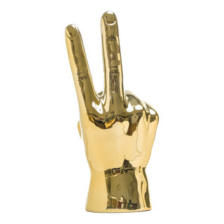 Interior Illusions Plus Peace Sign Tabletop, 8" Tall - Contemporary ...