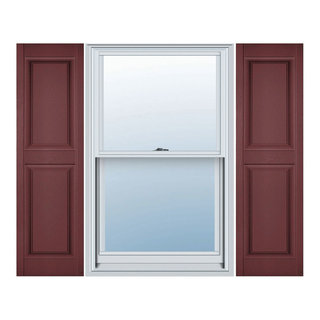 14 3/4"Wx67"H Standard Size Cottage Style Double Panel Shutters, 002 ...