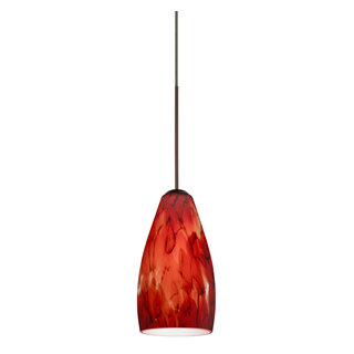 Karli 1 Light Pendant Lighting, Bronze - Contemporary - Pendant ...