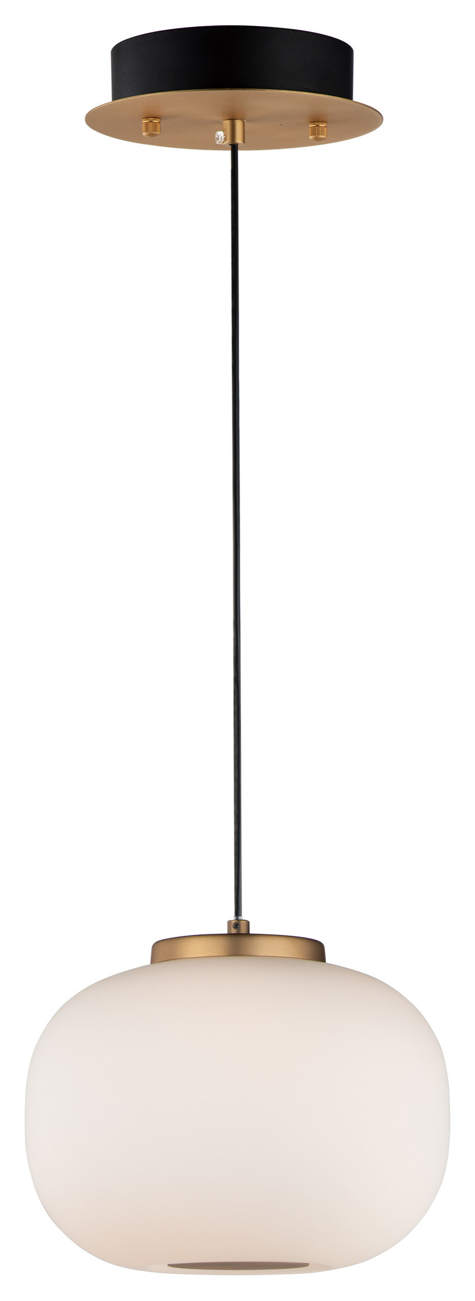 Soji 2-Light LED Pendant, Black / Gold - Transitional - Pendant ...