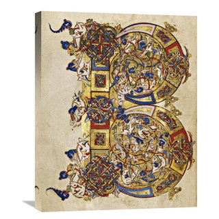 "Inhabited Initial B" Artwork, 16" x 20", 22" x 28" - Traditional ...