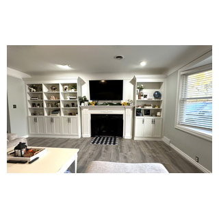 Showplace EVO Custom Built-In Bookcases Pendleton Pure White ...