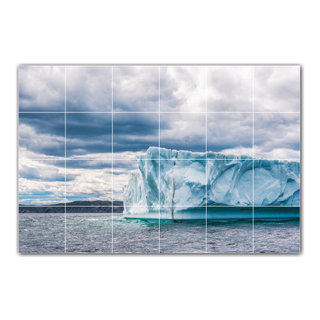 Glacier Ceramic Tile Wall Mural HZ500729, 36" Wide x 24" High ...
