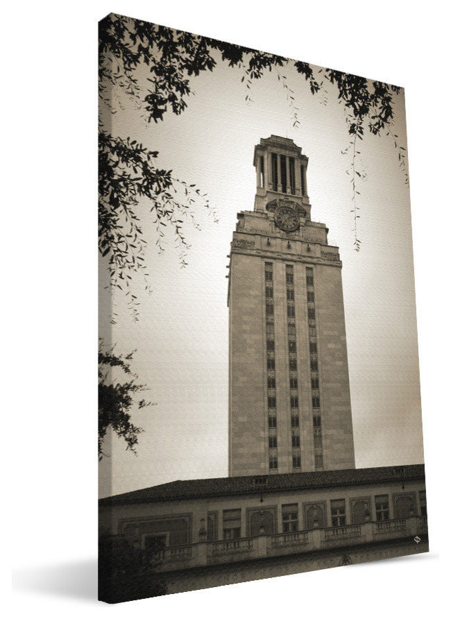University of Texas Longhorns Texas Clock Tower Canvas Print ...