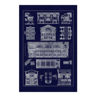 "Interiors With Cross Vaults and Cupola Vaulting (Blueprint)" Paper Art ...