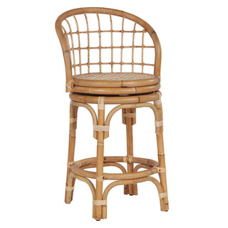 Getaway Rattan Counter Stool - Tropical - Bar Stools And Counter Stools ...
