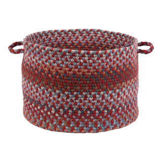Rhody Rug Astoria Basket, Red Velvet, 18"X12" - Scandinavian - Baskets ...