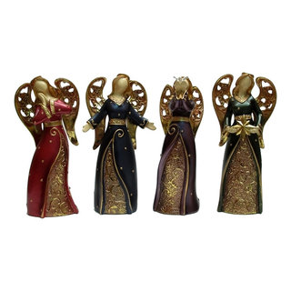 Large Bright Angel Figurine, Set of 4 - Traditional - Holiday Accents ...
