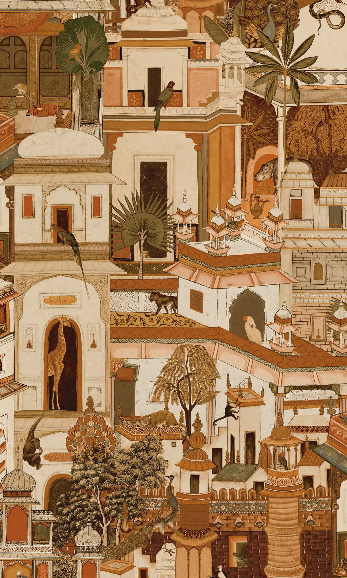 Moroccan Inspired Architectural Design Wallpaper, Sample - Contemporary ...