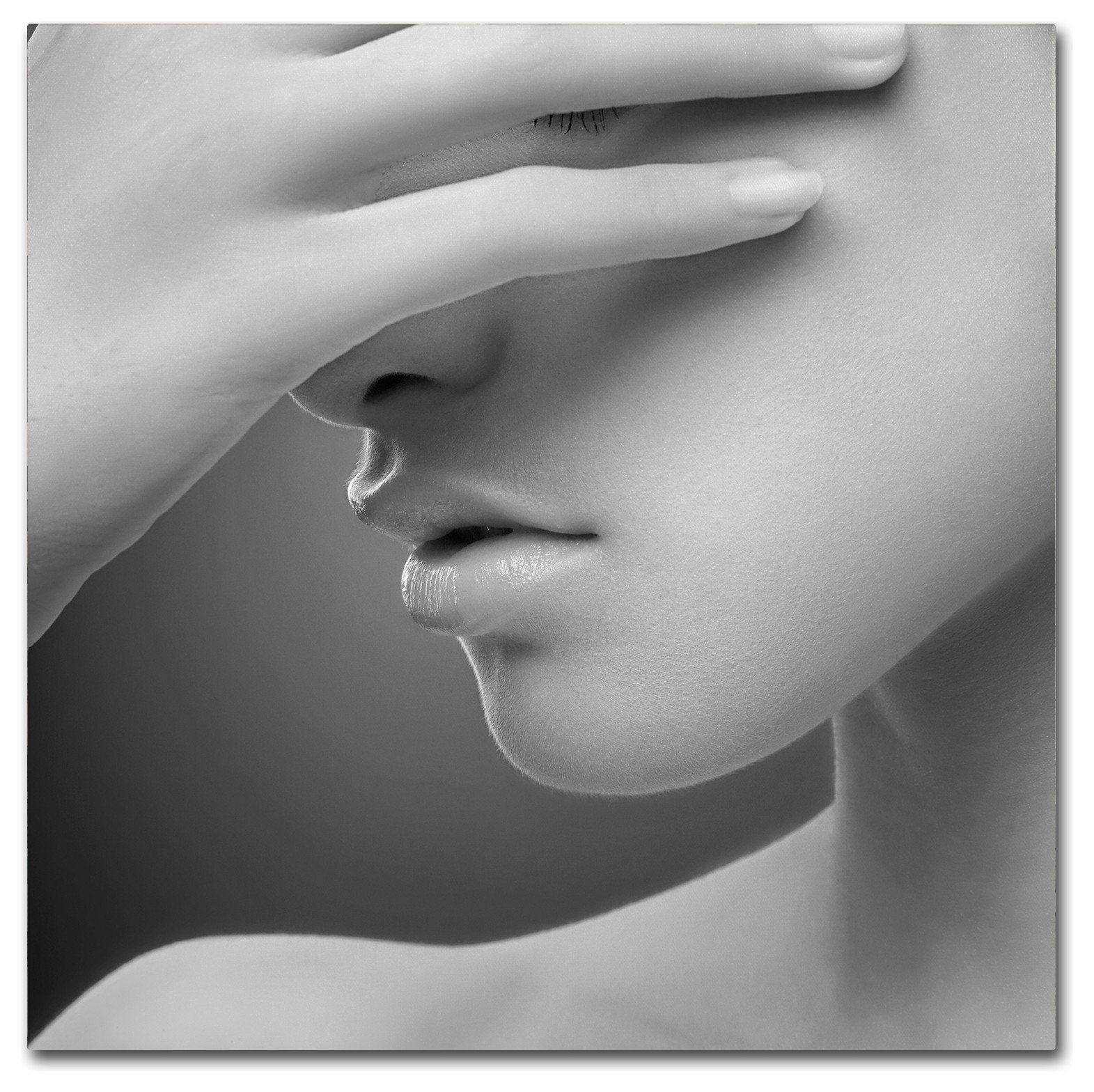 Widi Hardhanu 'Face' Canvas Art, 14x14 - Contemporary - Prints And ...