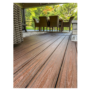 Covered Deck with Screen Room and Custom False Truss - Deck - St Louis ...