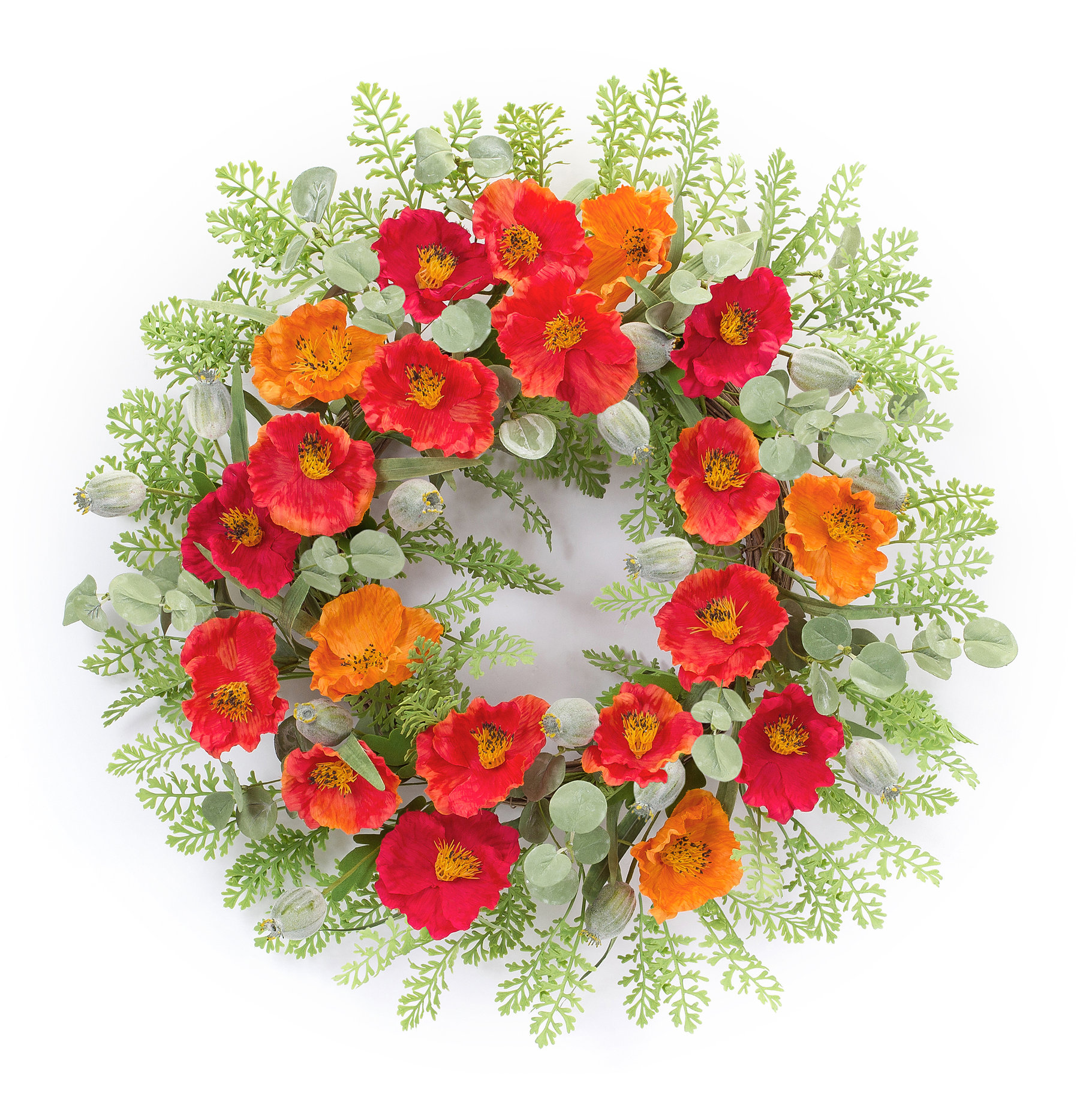 Poppy Wreath - Traditional - Wreaths And Garlands - by Melrose ...