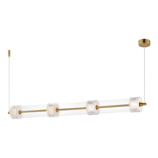 ET2 lighting Elysian LED Linear Light, Natural Aged Brass, 58.00 - Contemporary - Kitchen Island ...