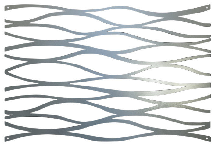 Waves Metal Wall Panel - Contemporary - Metal Wall Art - by Strata ...