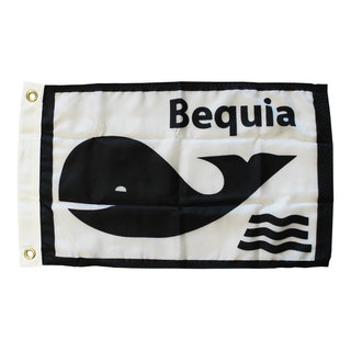 Bequia, 12"x18" Nylon Flag - Traditional - Flags And Flagpoles - by ...