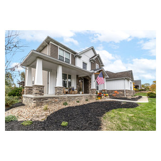 Inviting Exterior Renovation with Front and Side Porch Additions ...