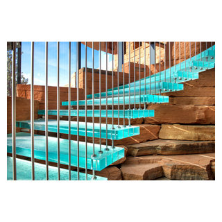 Impressive glass stair treads - ARIZONA, USA - Modern - Staircase ...