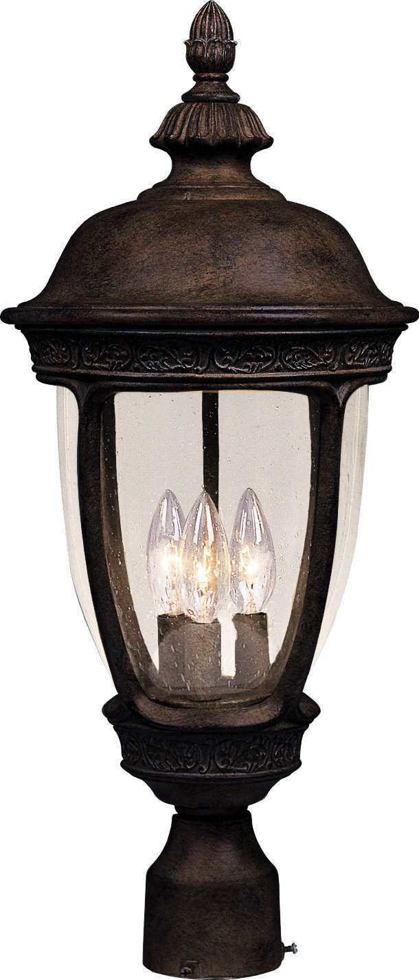 Maxim Lighting 3460 Knob Hill Cast 3-Light Outdoor Pole/Post Lantern ...