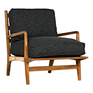 Allister Chair, Gray US Made Cushions - Midcentury - Armchairs And ...