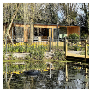 Unique garden office by the pond - Modern - Shed - Sussex - by A Room ...