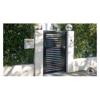 "The Rodeo" Entry Gate - Contemporary - Los Angeles - by MULHOLLAND ...