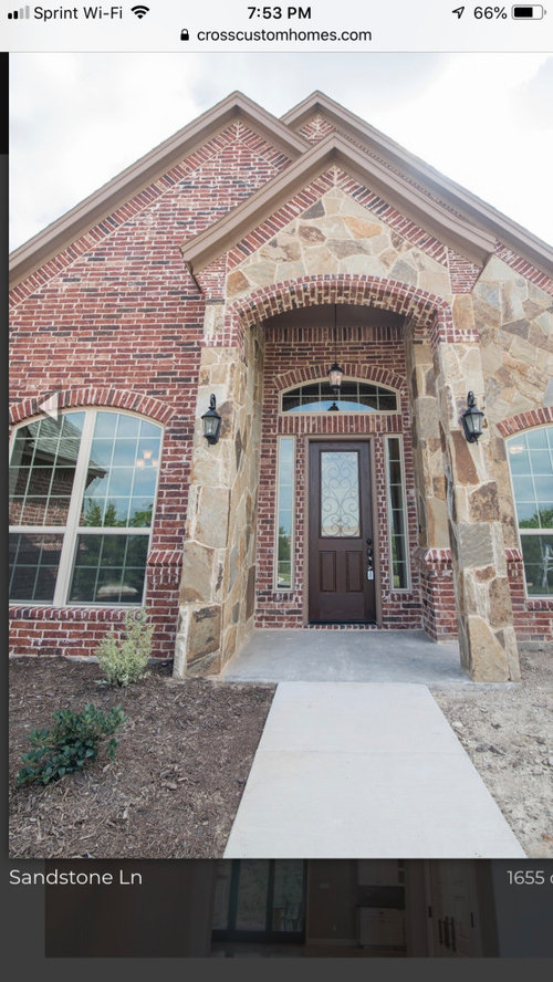 Aztec blend brick-what color trim?