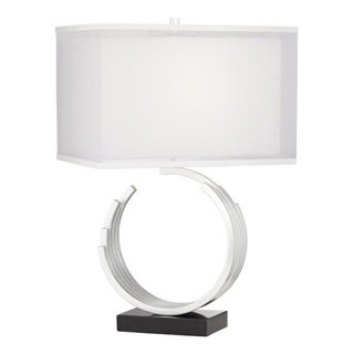 Pacific Coast Lighting Riley Silver Leaf Table Lamp - Contemporary ...