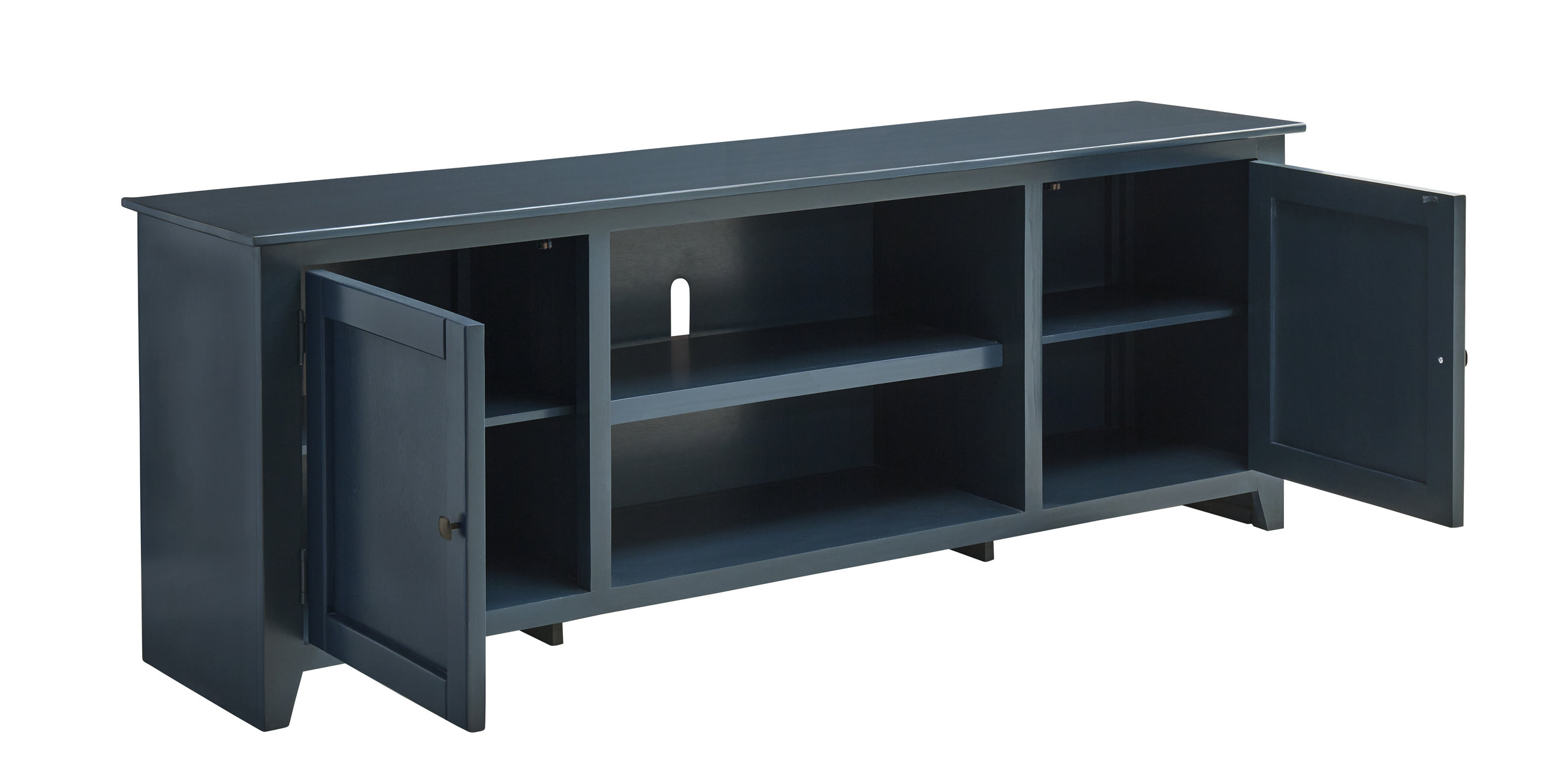 Outlaw 80" TV Entertainment Console In Navy Blue - Transitional ...