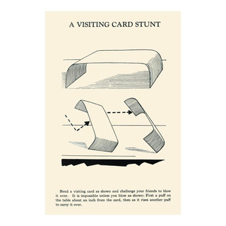"A Visiting Card Stunt" Digital Paper Print by Retromagic, 17"x24", 29 ...