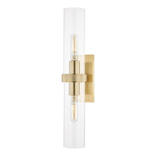 Two Light Wall Sconce-Aged Brass Finish - Wall Sconces - 116-BEL ...