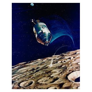 Apollo 14 Command/Service Module Print, 16" x 24" - Contemporary ...