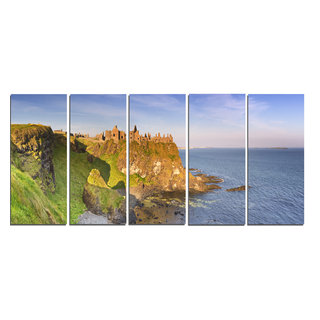 "Dunluce Castle in Northern Ireland" Large Seascape Wall Art, 60"x28" 5 ...